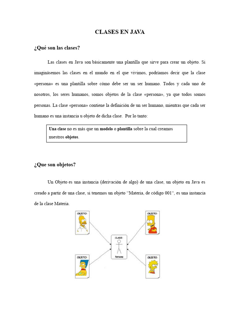 Clases en Java | PDF | Herencia (Programación Orientada a Objetos ...