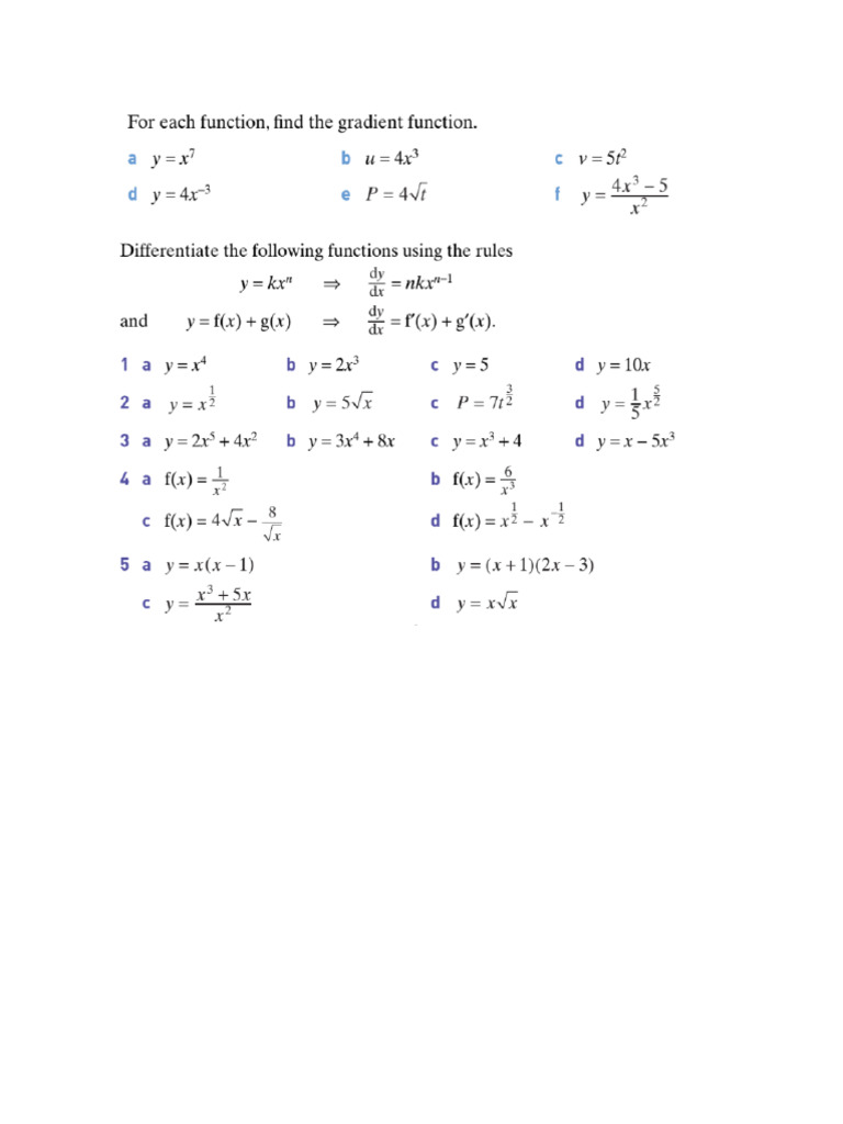 14 - Basic Differentiation 003 | PDF