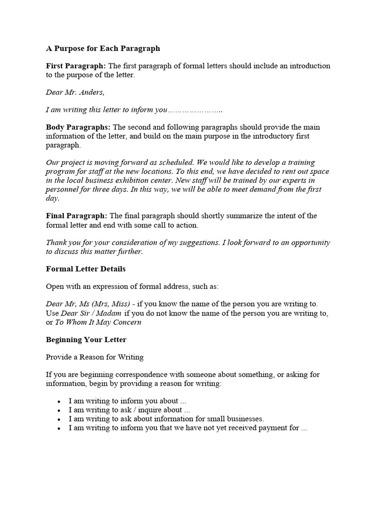 Formal Letter | Download Free PDF | Verb
