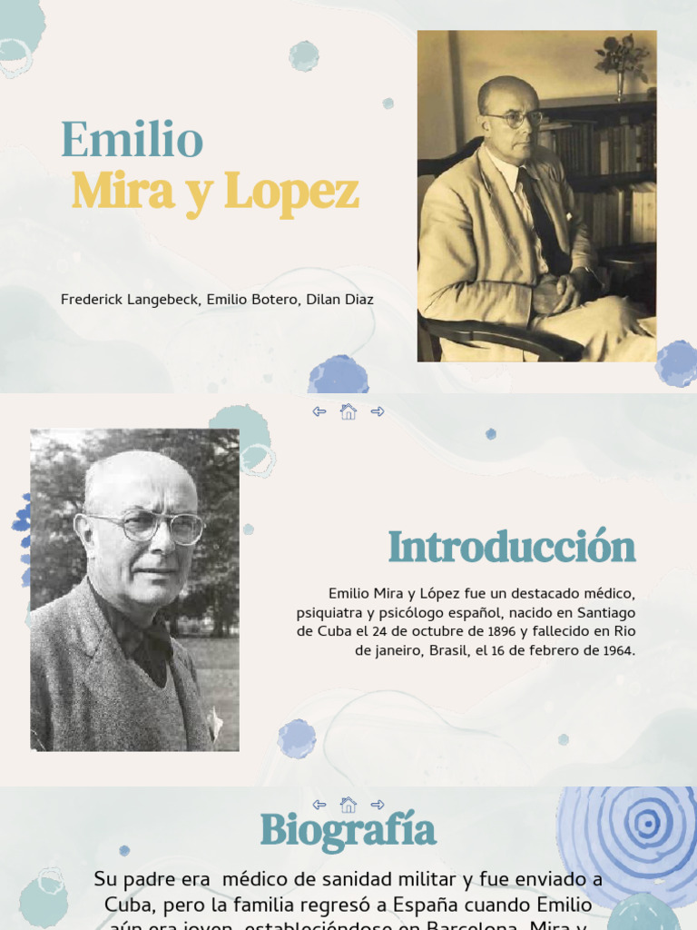 Emilio Mira y Lopez | PDF | Sicología | Psiquiatría