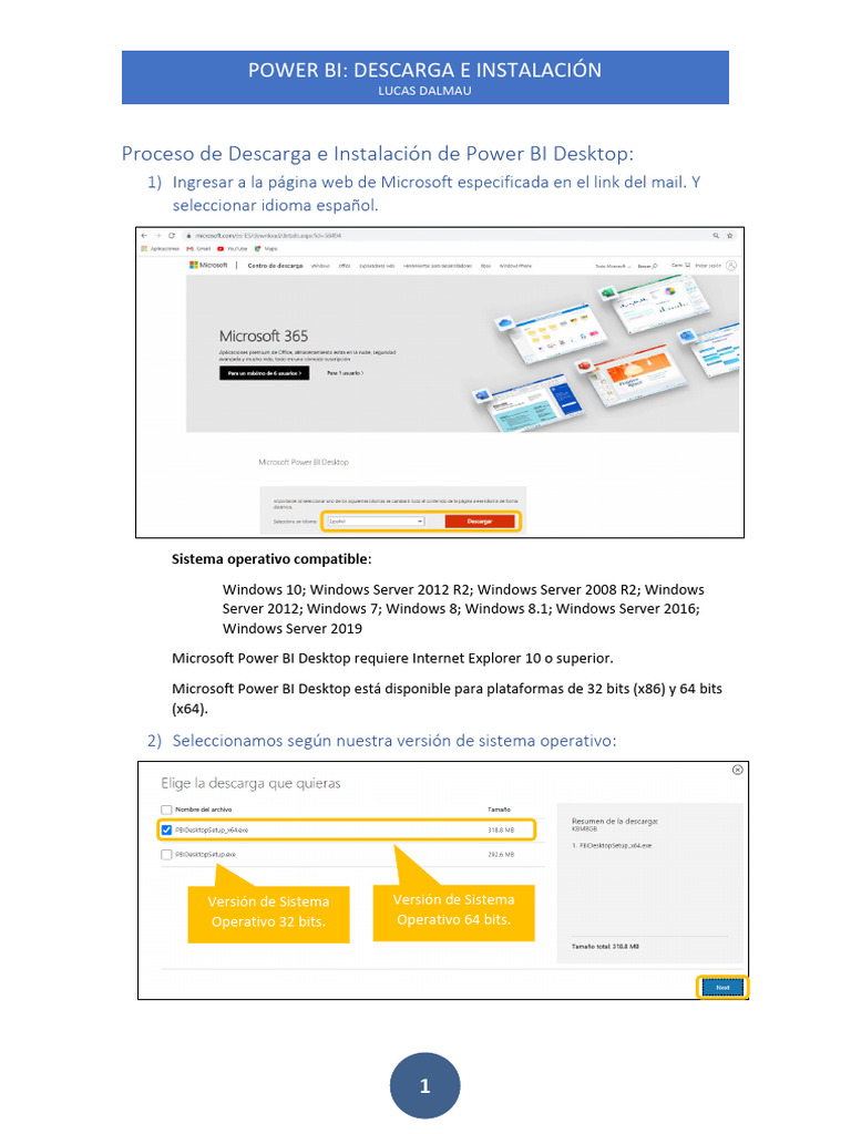 Instalar PowerBI Desktop | PDF | Microsoft Windows | Microsoft