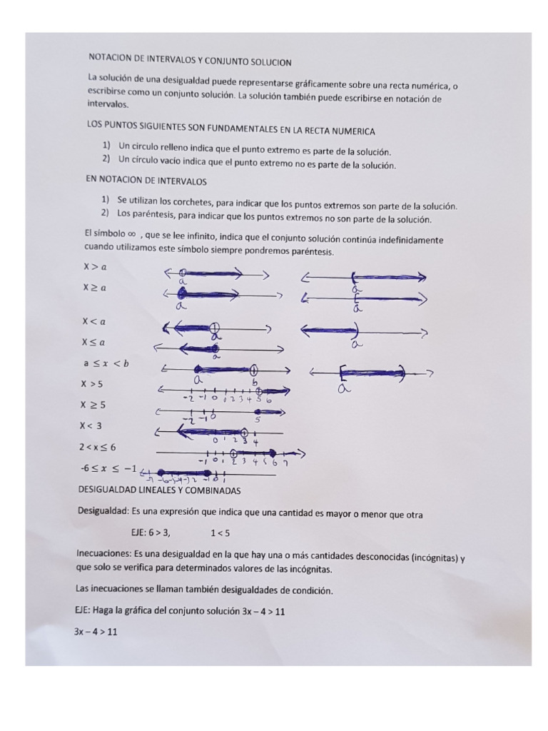 Inecuaciones | PDF | Desigualdad (Matemáticas) | Ecuaciones