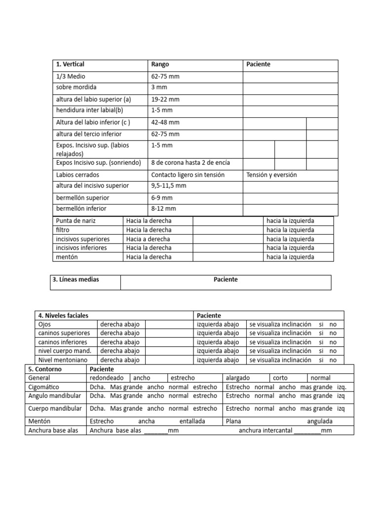 Hojas de Arnett Formato | PDF | Ramas de Odontología