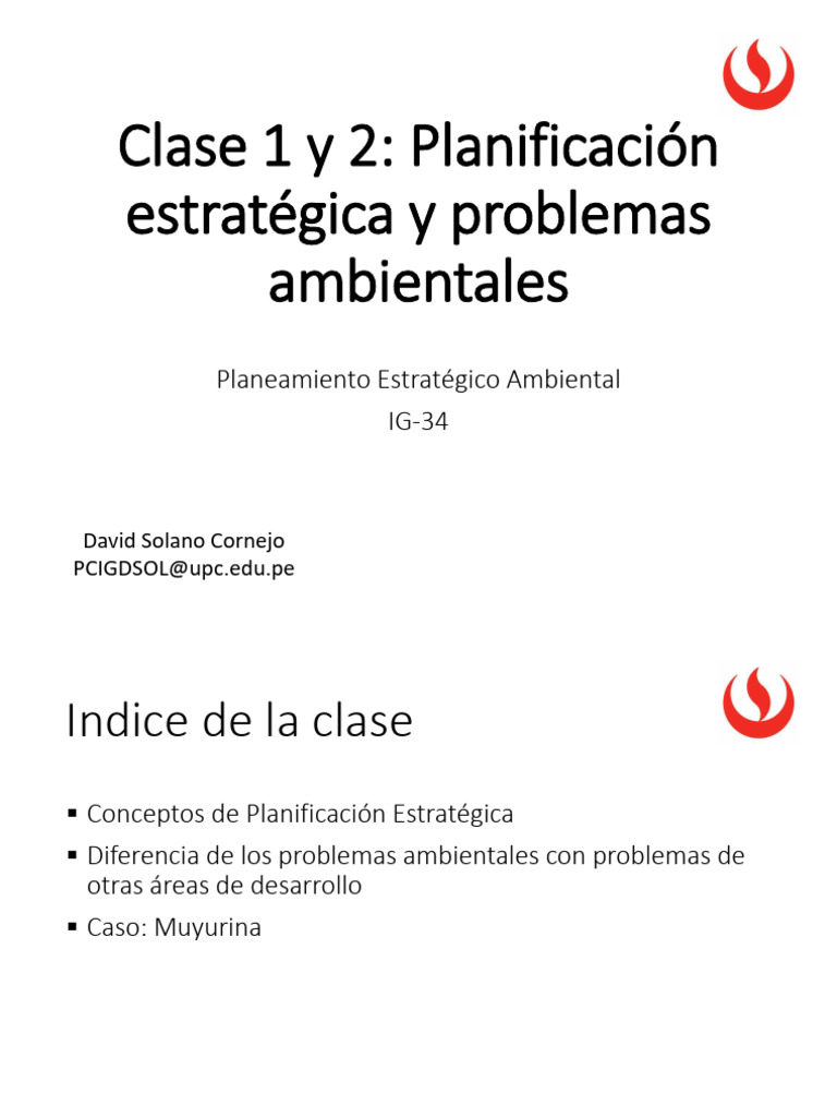 Clases 1 y 2 - PEA | PDF | Planificación