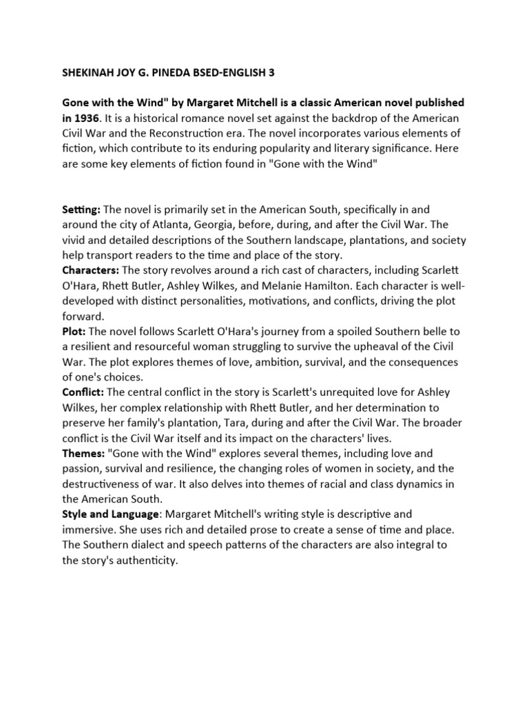 Gone With The Wind | PDF