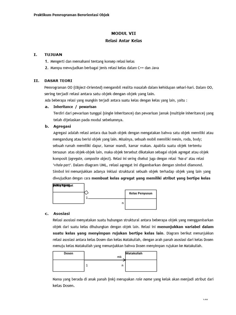 Modul 07 - Relasi Antar Kelas | PDF