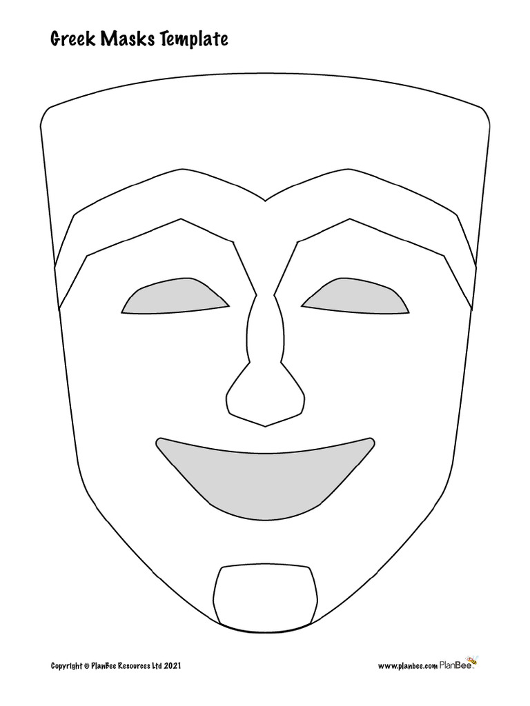 Greek Masks Template for Printing | PDF