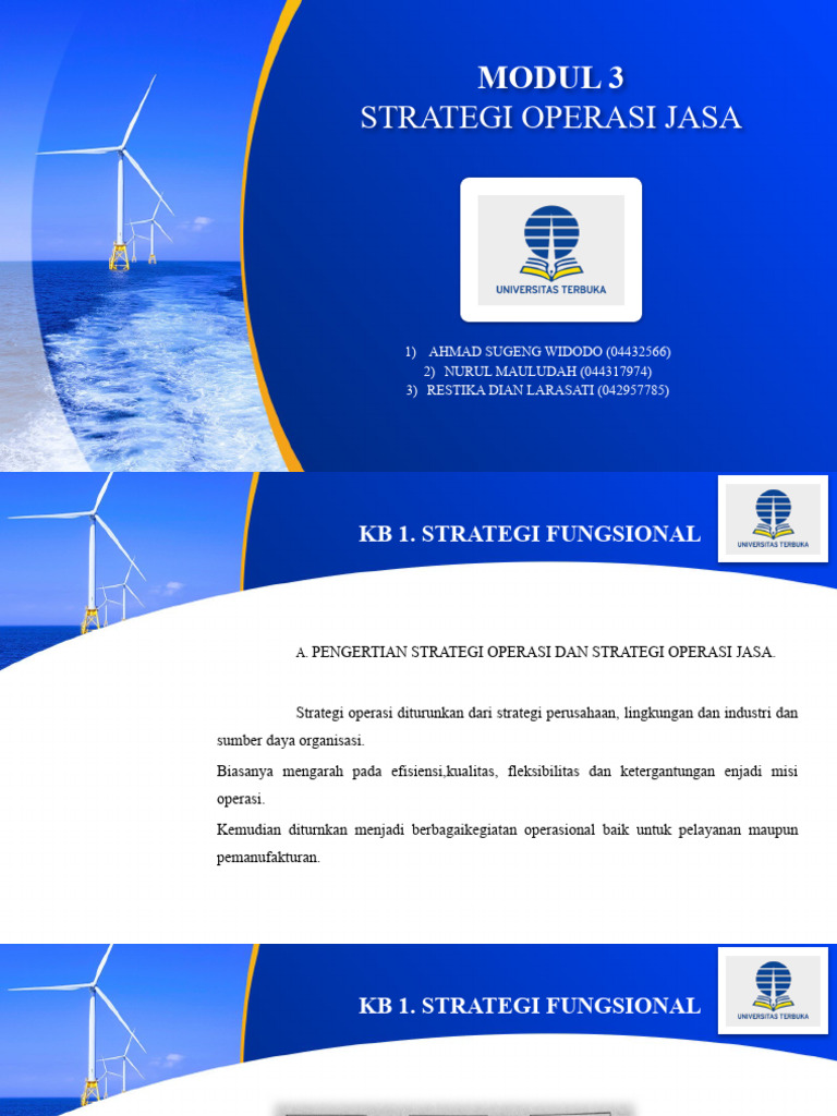 Modul 3 Manajemen Operasi Jasa | PDF