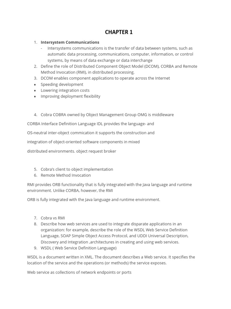 Intersystem Communications Pdf Network Socket Web Service