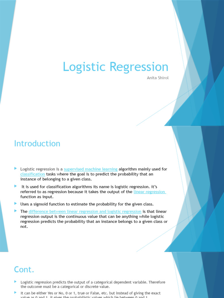 Logistic Regression | Download Free PDF | Logistic Regression | Regression Analysis