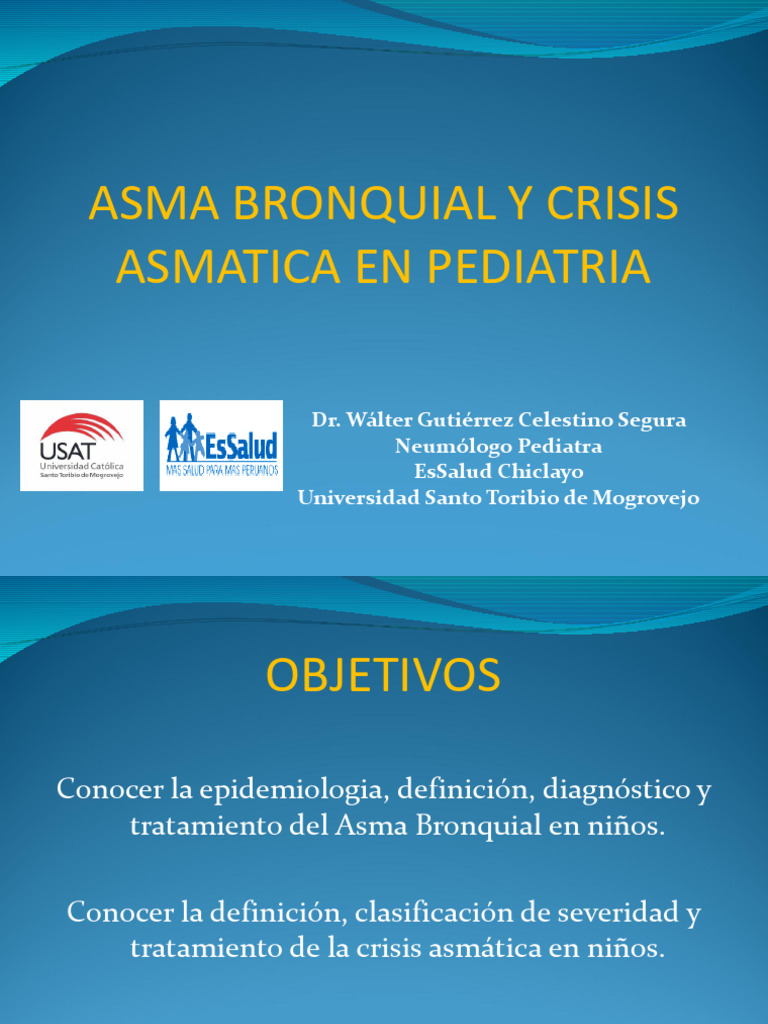 Asma y Crisis Asmatica Usat Febrero 2021 Final | PDF | Tos | Salud pública