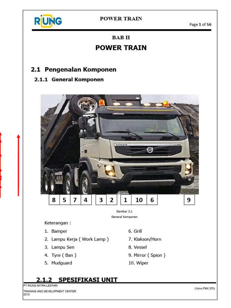 Power Train Volvo FMX370 | PDF | Axle | Manual Transmission