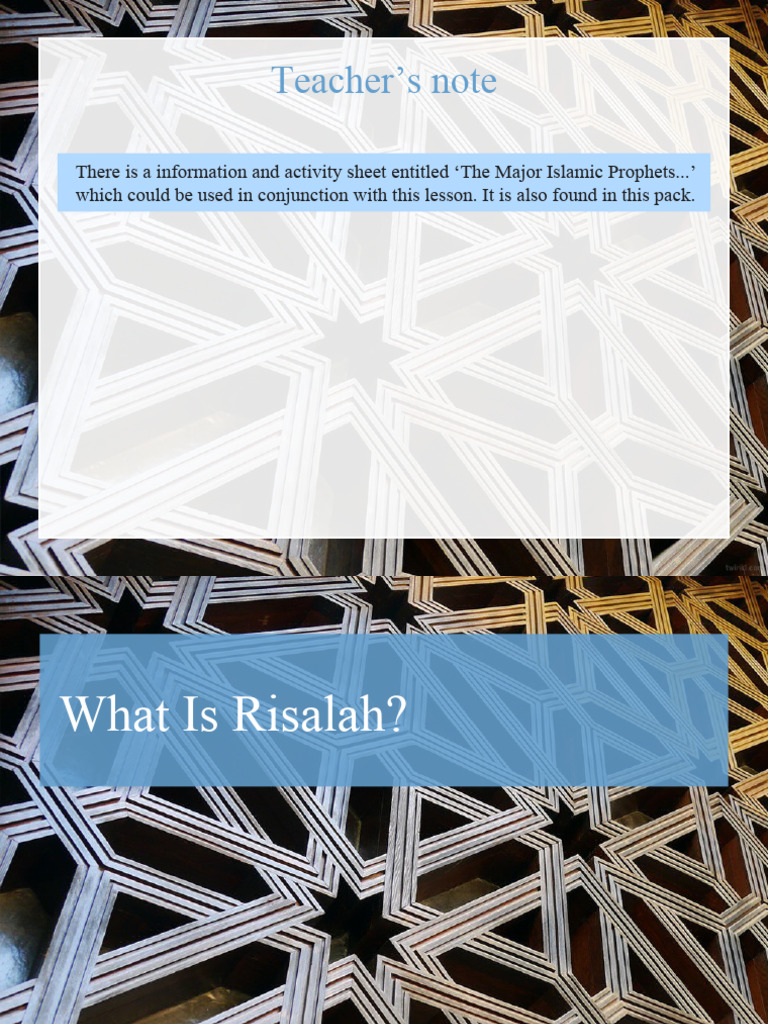 What Is Risalah Powerpoint | PDF | Prophets And Messengers In Islam ...