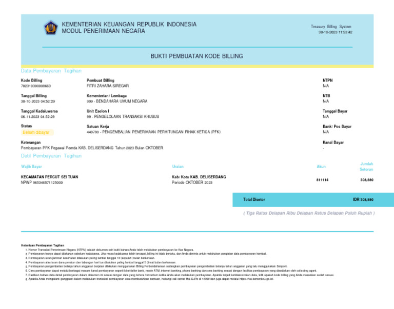 Billing 702310300008663 Pdf