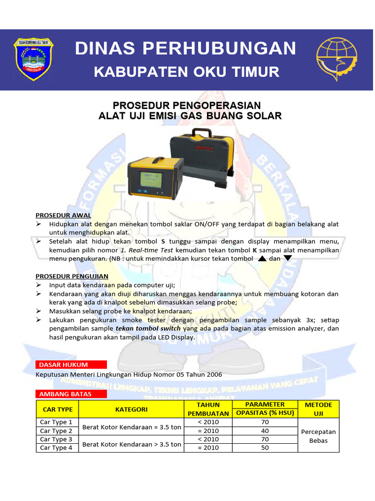 SOP Alat Uji | PDF