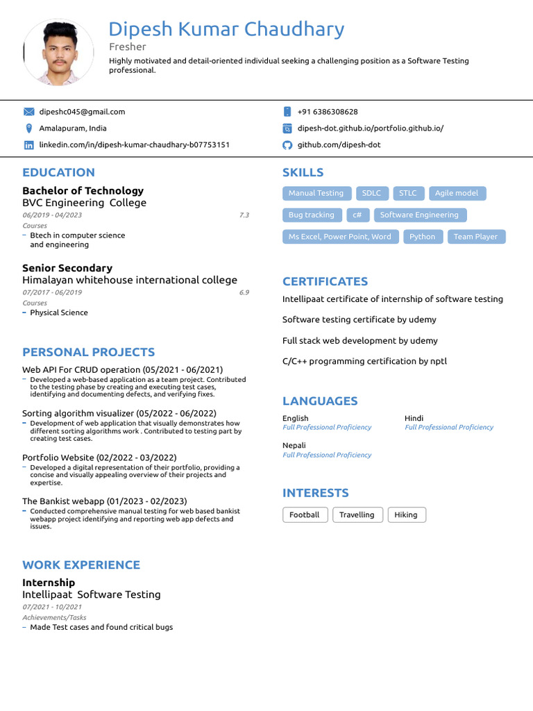 Dipesh Kumar Chaudhary 19221a05c7 | PDF | Software | Software Testing