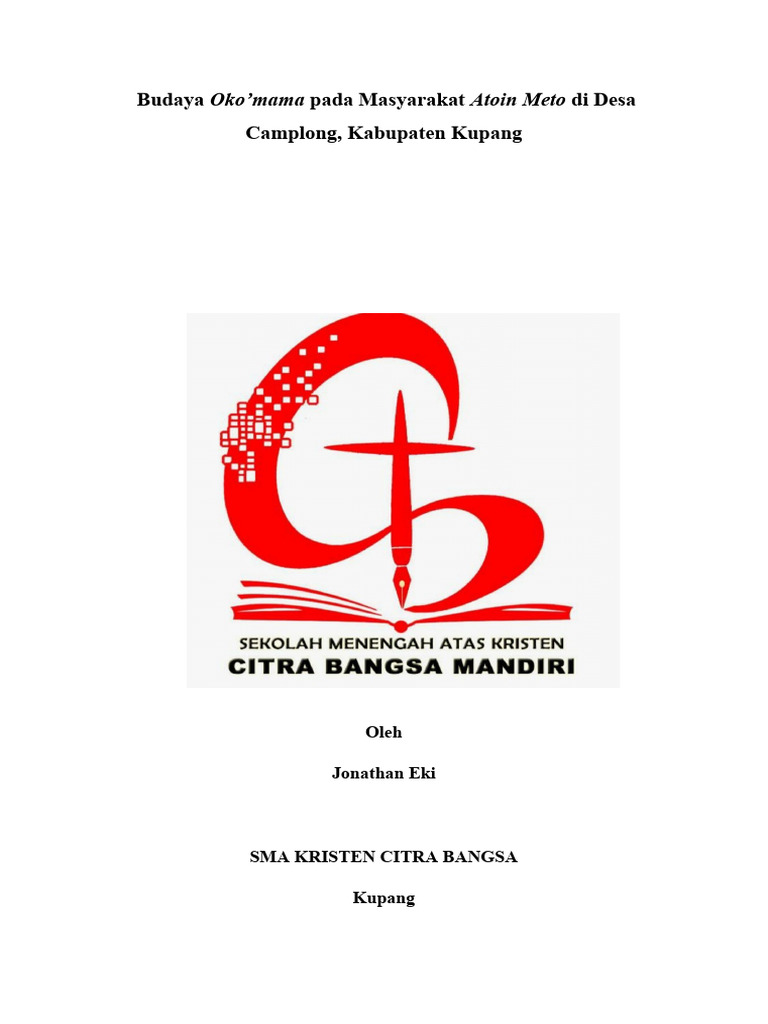 Budaya Oko’mama Atoin Meto di Camplong | PDF
