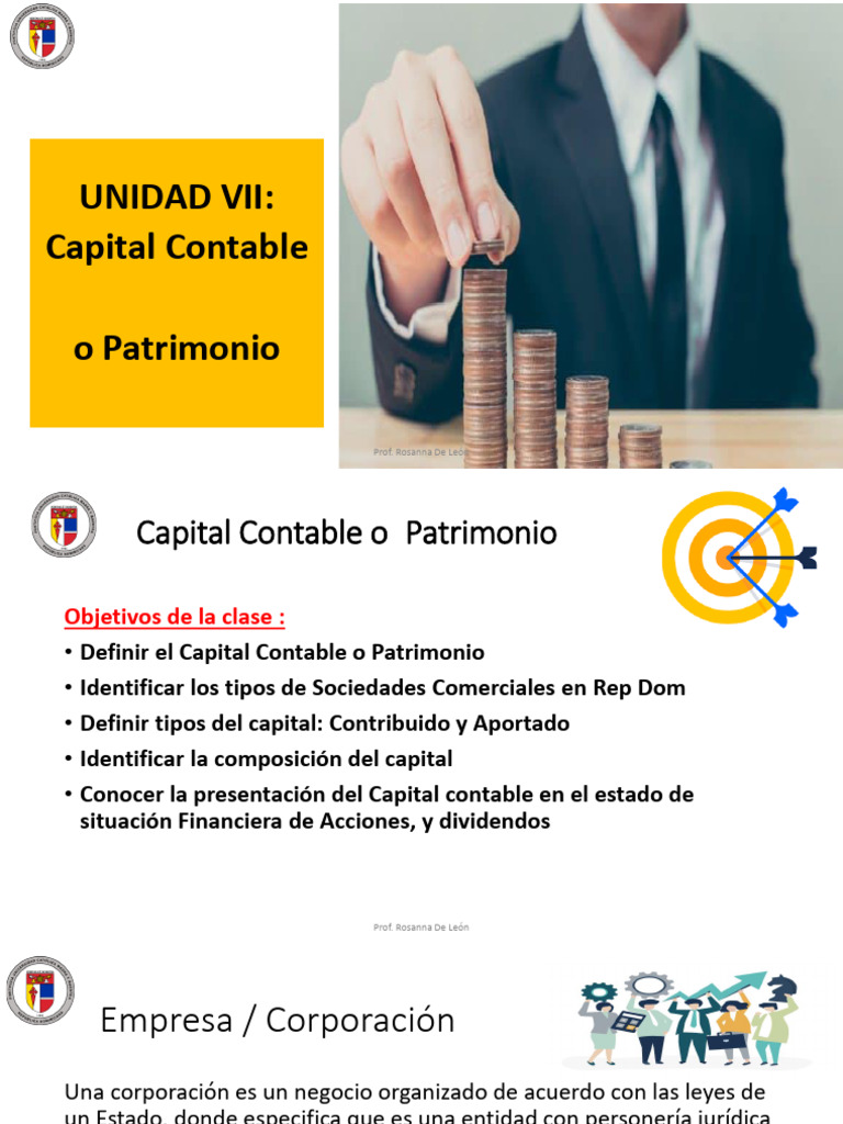 Diapositiva Capital | PDF | Compartir (Finanzas) | Contabilidad