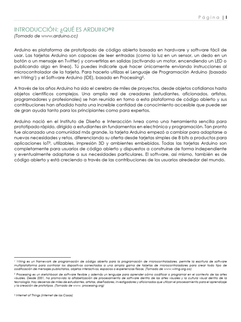 Guía Rápida Ide Arduino | PDF | Arduino | Programación