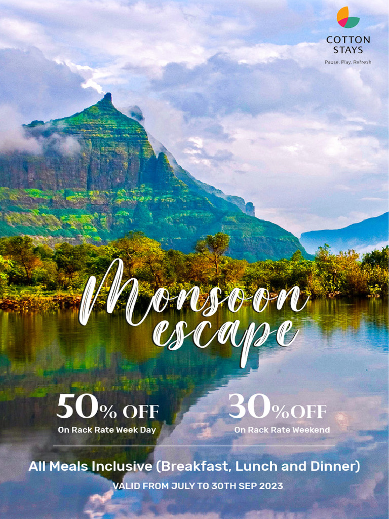 Cotton Stays - Monsoon Package | PDF | Lunch | Meal