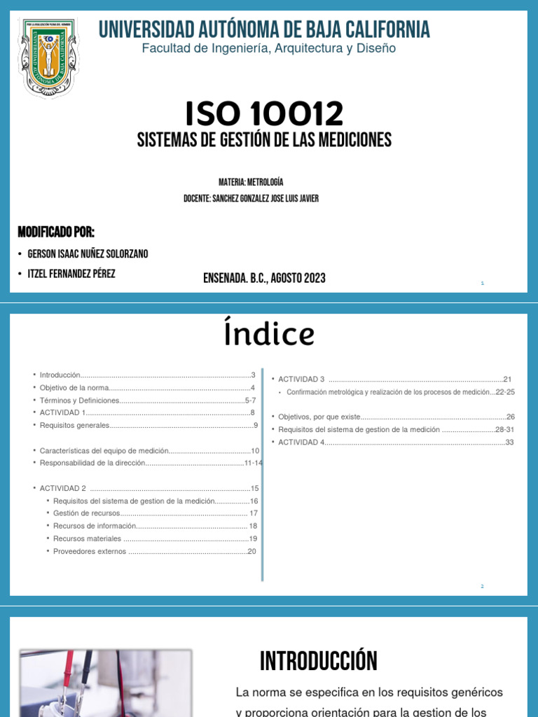 Iso 10012 | PDF | Medición | Calibración