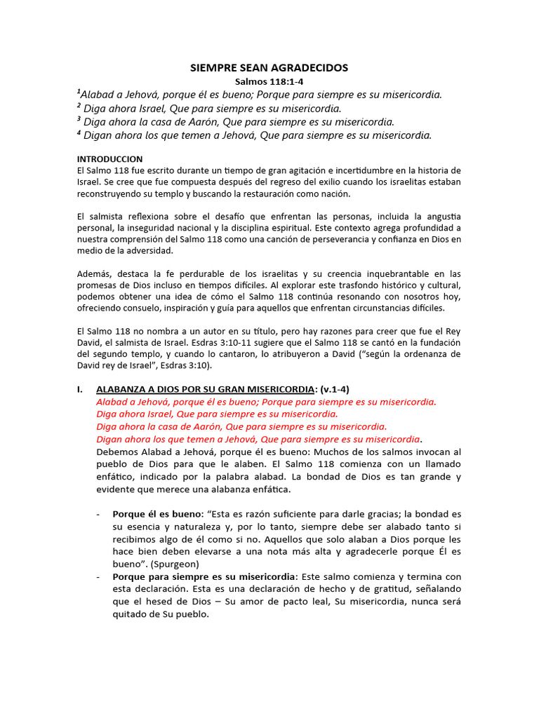 Salmos 118 Pdf Salmos Dios