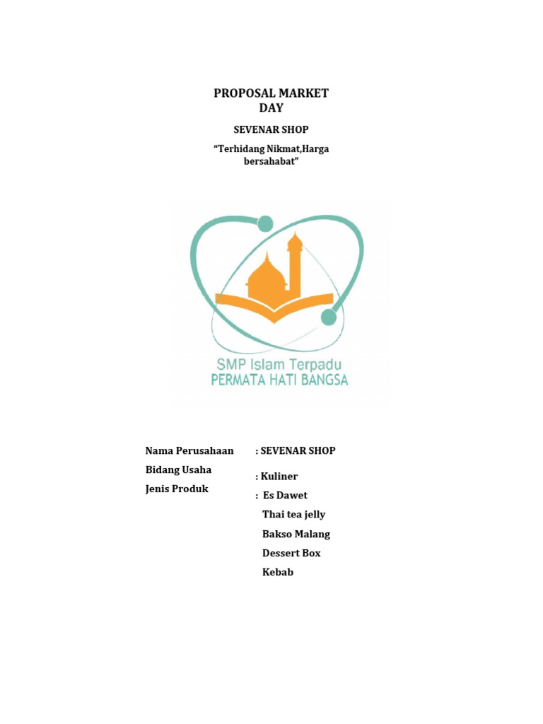 Contoh Proposal 1 | PDF