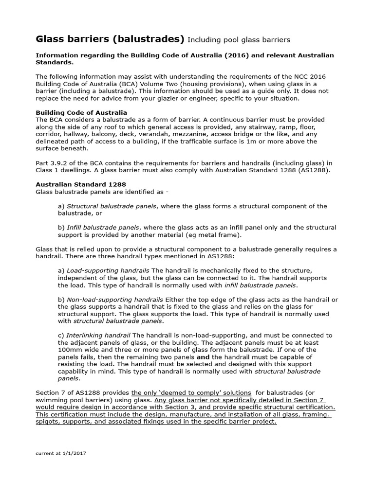 Balustrade Building Code Standards | PDF | Building Engineering