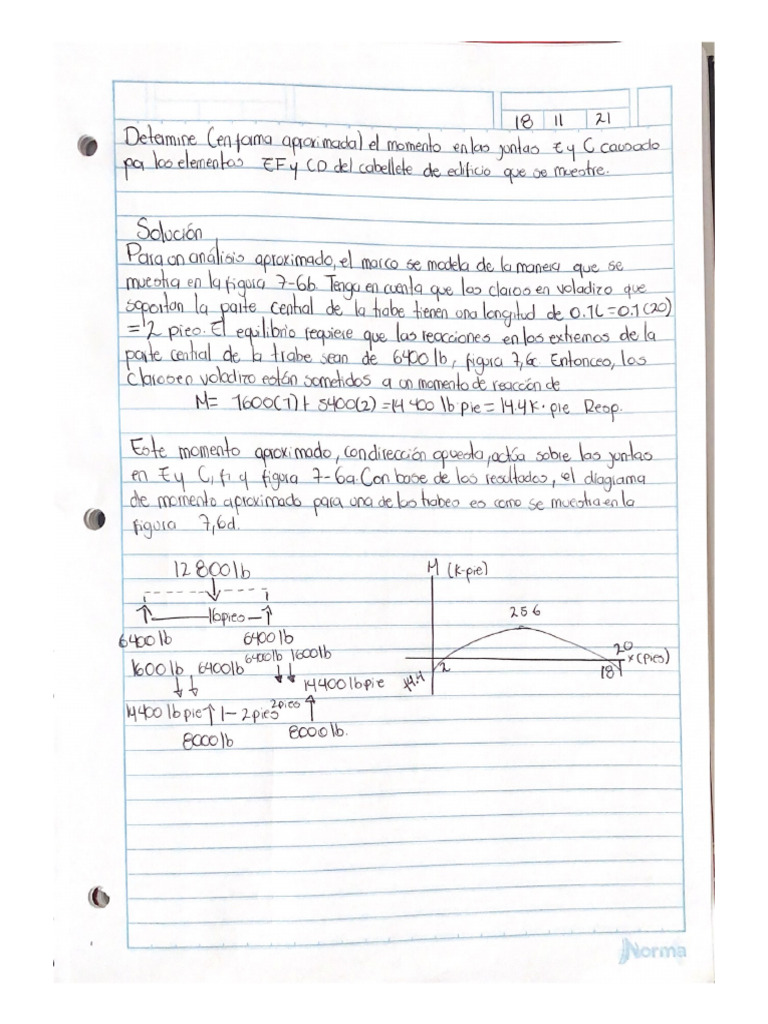 Ejercicio de Estructuras Isostaticas | PDF