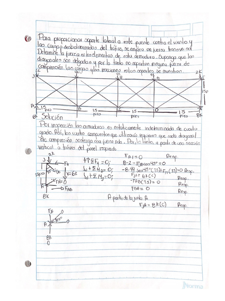 Ejercicio de Estructuras Isostaticas | PDF
