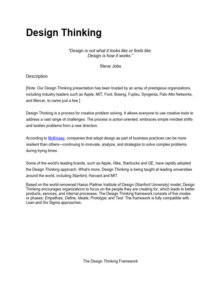 Design Thinking | PDF | Design Thinking | Thought