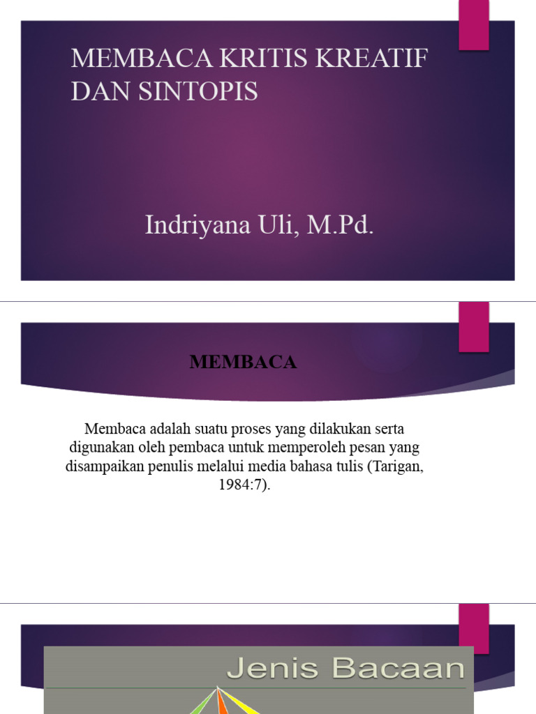 Membaca-Kritis-Kreatif-Dan-Sintopis Per1 | PDF | Sains & Matematika
