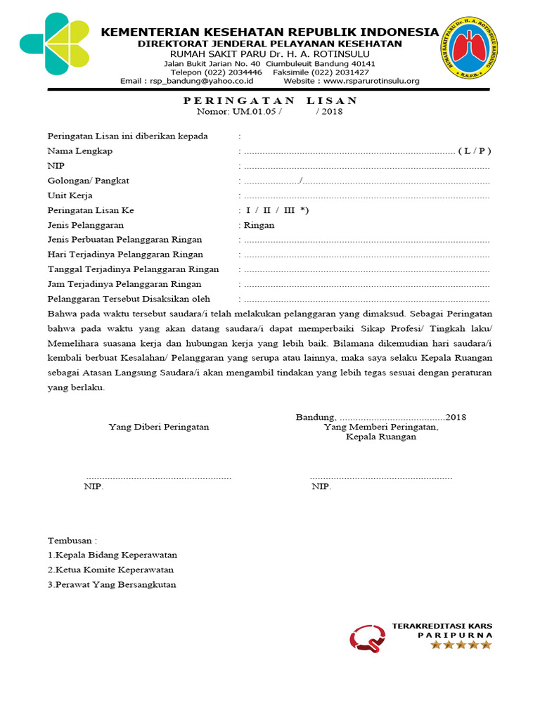 FORM Pembinaan Etik Perawat | PDF