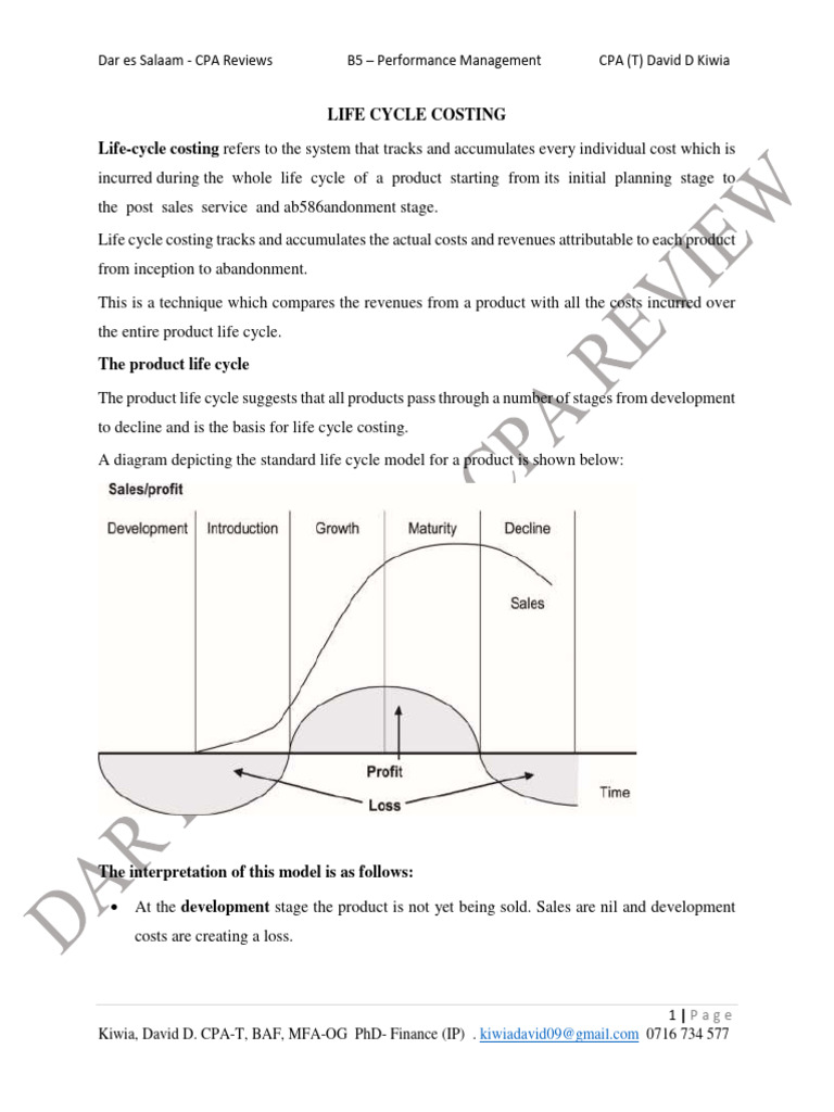 Complete Topic 6 - Life Cycle Costing | Download Free PDF | Life Cycle Assessment | Product ...
