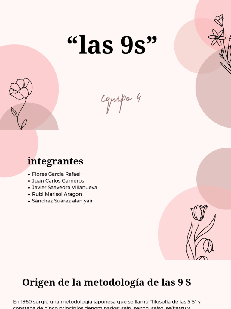 Metodología de las 9 S: Principios y Beneficios | PDF | Crecimiento personal y profesional