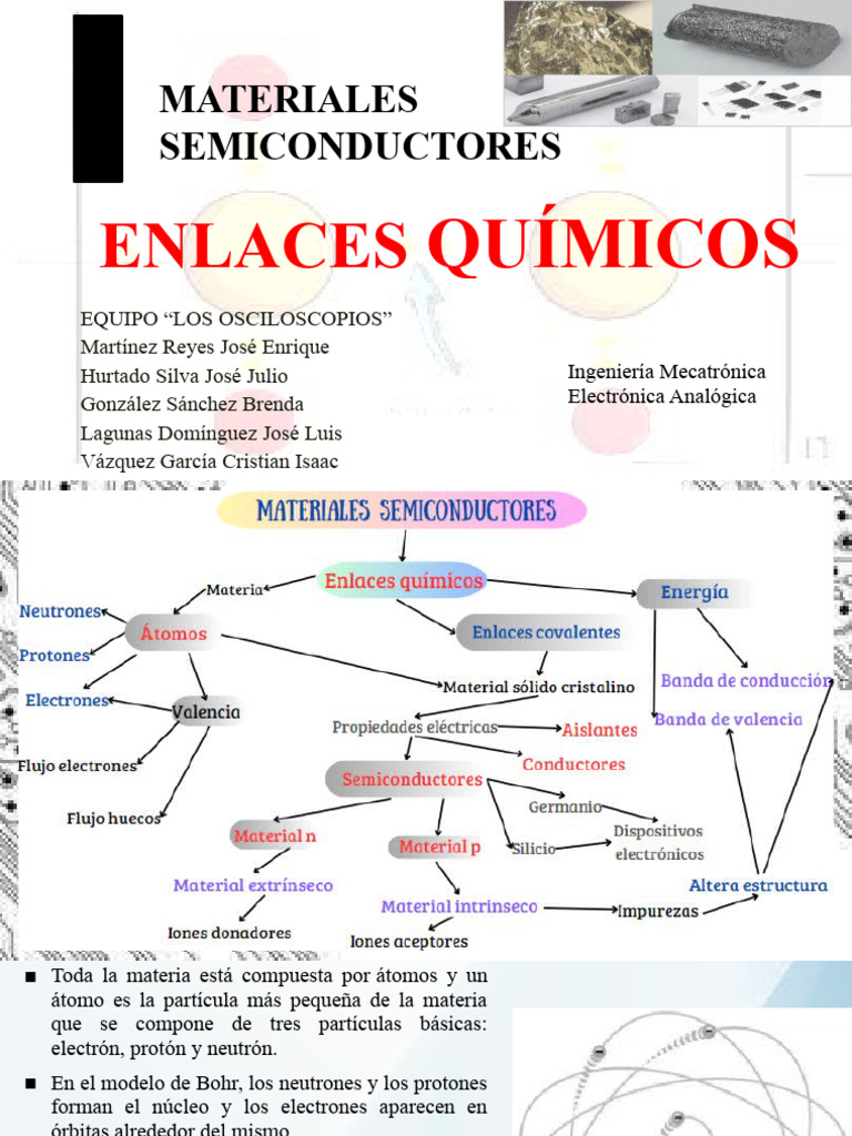 Enlaces Químicos. | PDF | Semiconductores | Dopaje (semiconductor)
