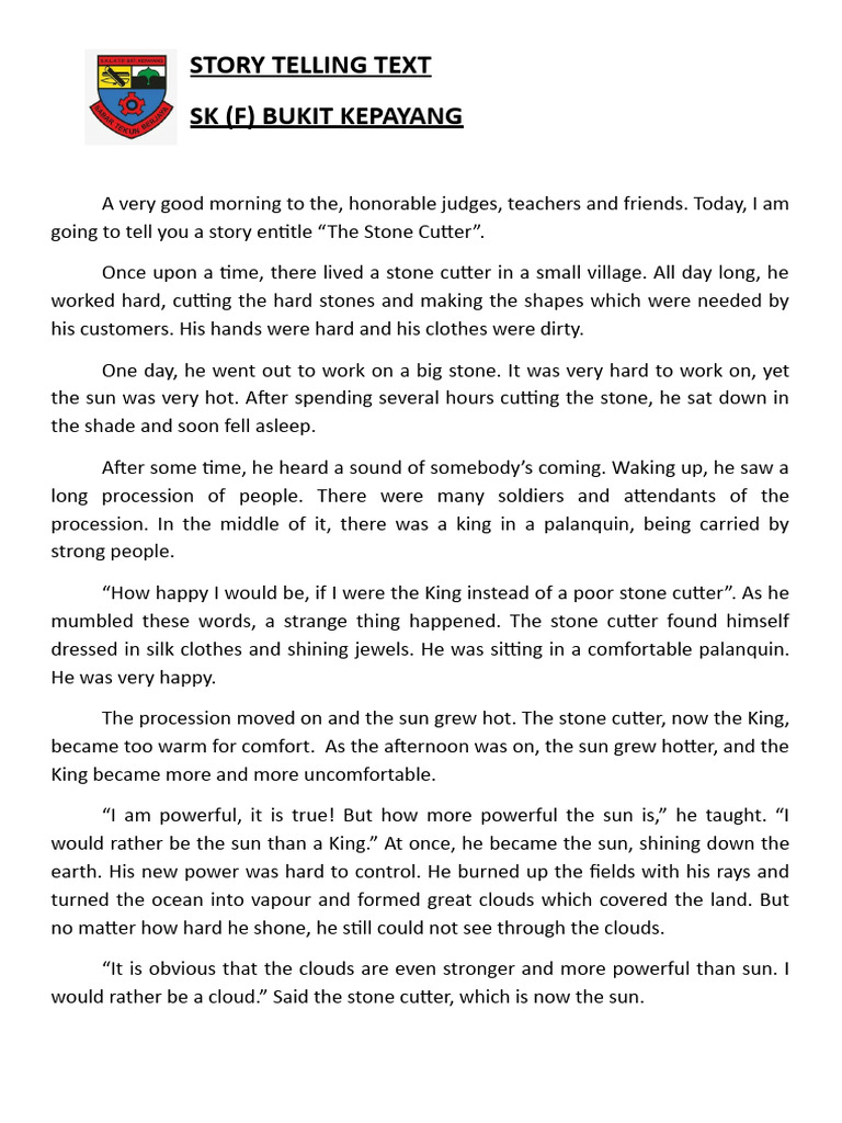 story telling text 2018 | PDF