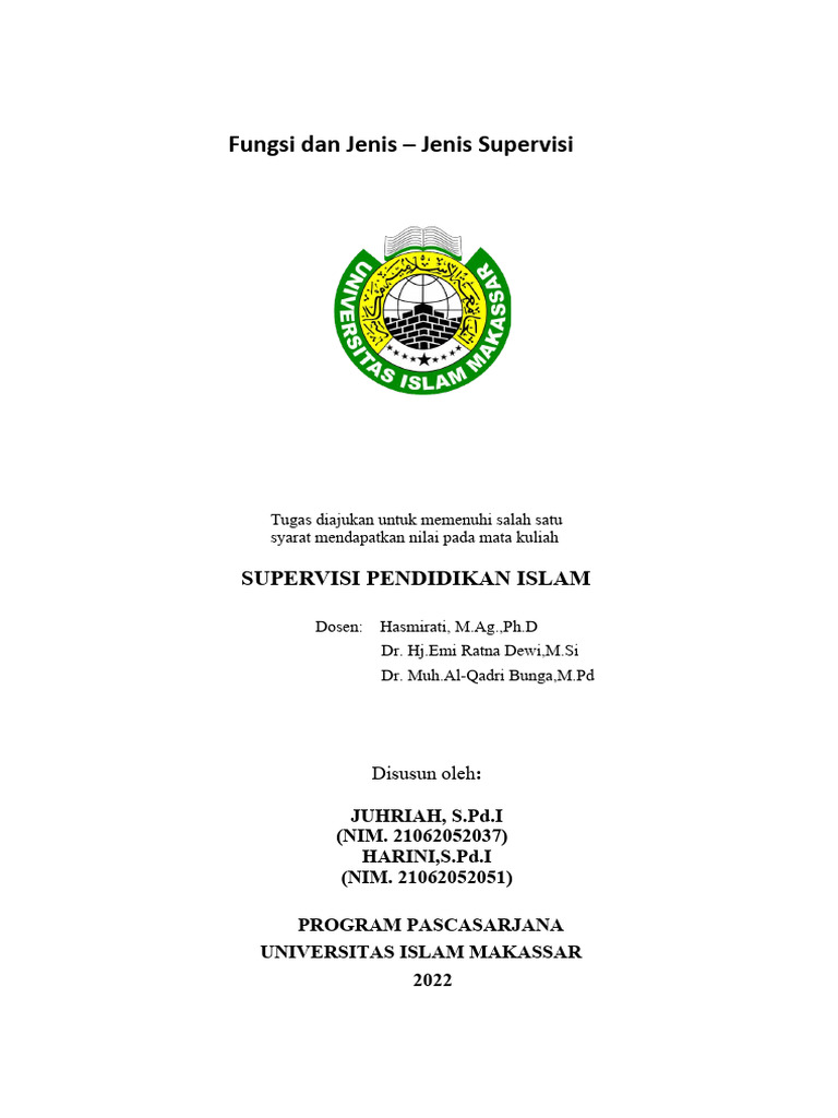 FIX Supervisi Pendidikan | PDF