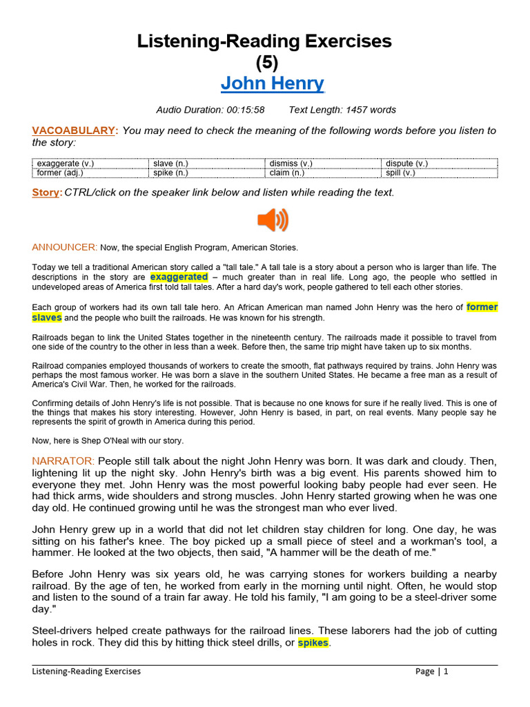 5 - John Henry | PDF