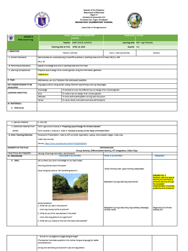 Cot Epp6 | PDF | Learning | Teachers