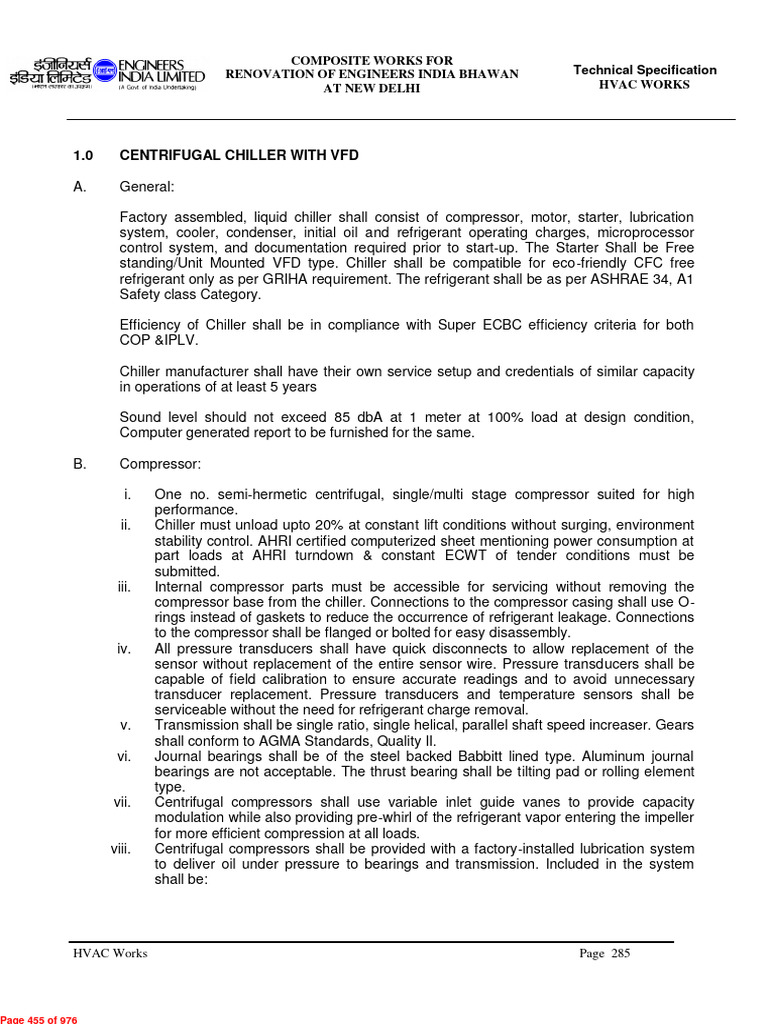 Chiller Tech - EIL Delhi | PDF | Heat Exchanger | Pipe (Fluid Conveyance)