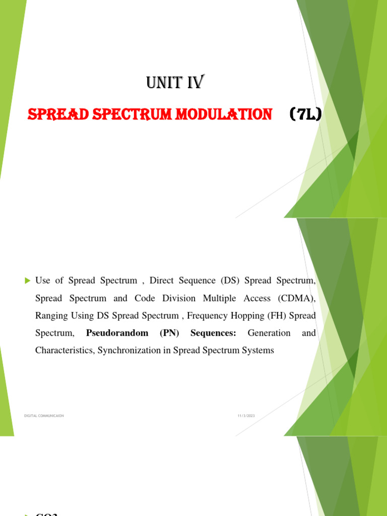 Digital Communication Unit 4 | PDF | Bandwidth (Signal Processing) | Electricity