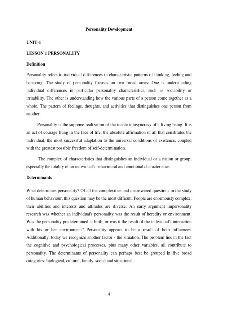 Personality Development | PDF | Swot Analysis | Attitude (Psychology)