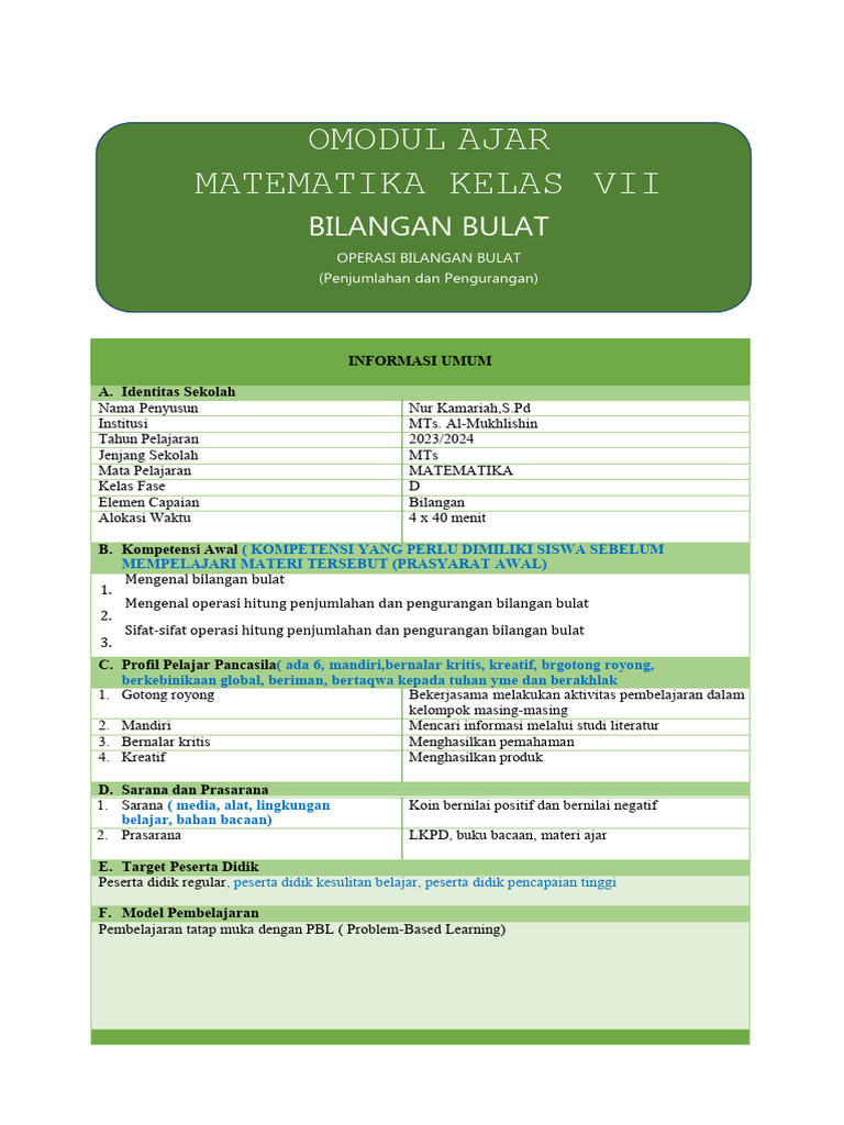 Laporan Ria Modul | PDF Laporan Ria Modul | PDF