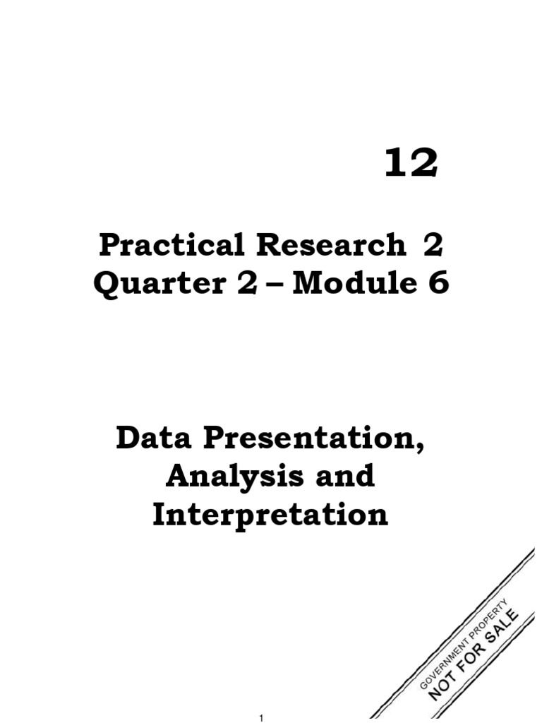Module 6 Research 2 2nd Quarter Data Presentation Analysis and ...
