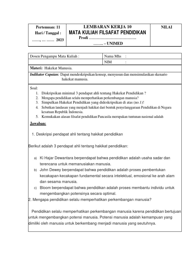 Pertemuan Ke 10 - Ria Angelica Tambunan | PDF | Karier & Perkembangan | Sains & Matematika