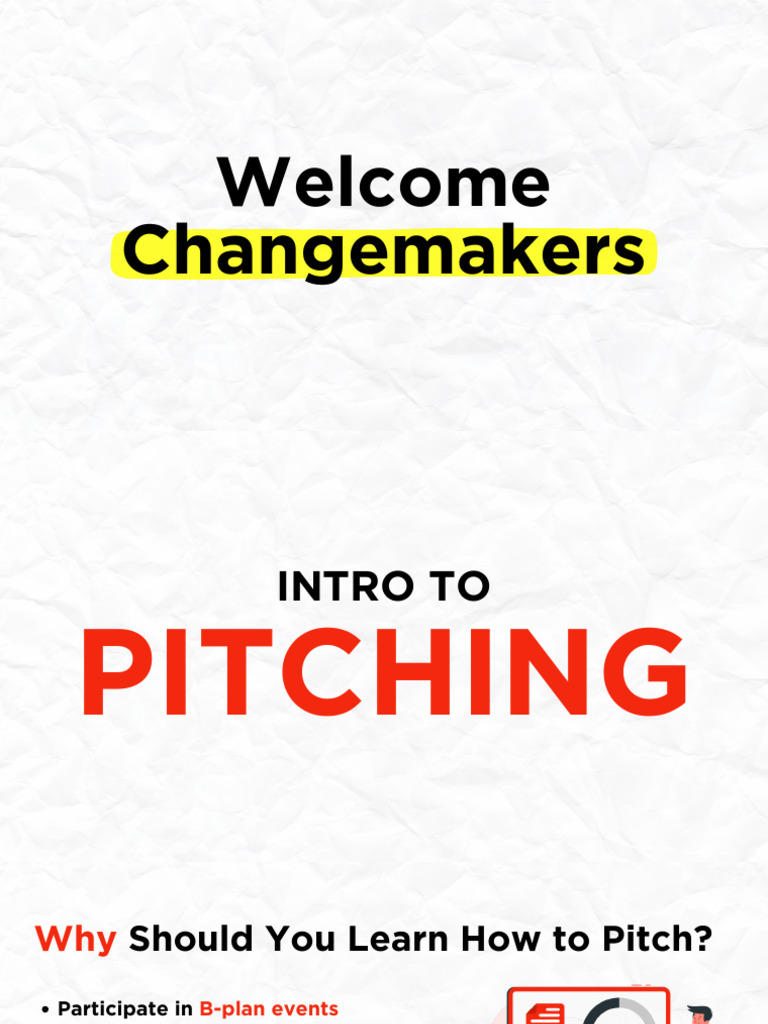 Intro To Pitching Session | PDF | Startup Company | Small Business ...