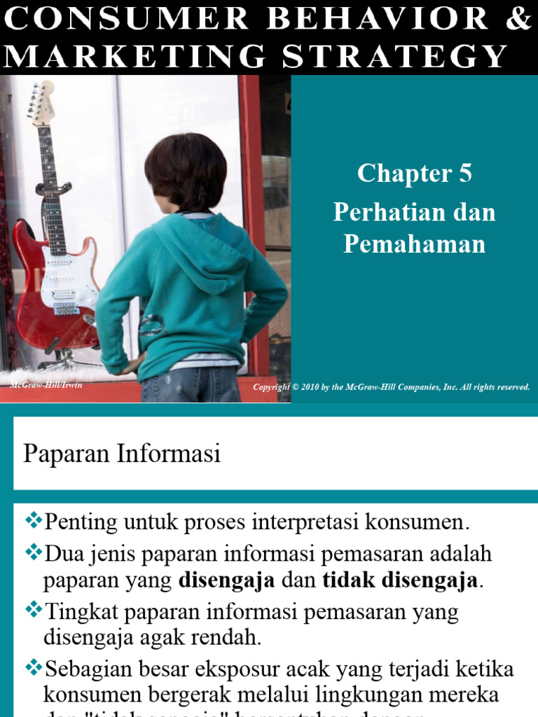 Chap005 Perhatian Dan Pemahaman | PDF | Bisnis
