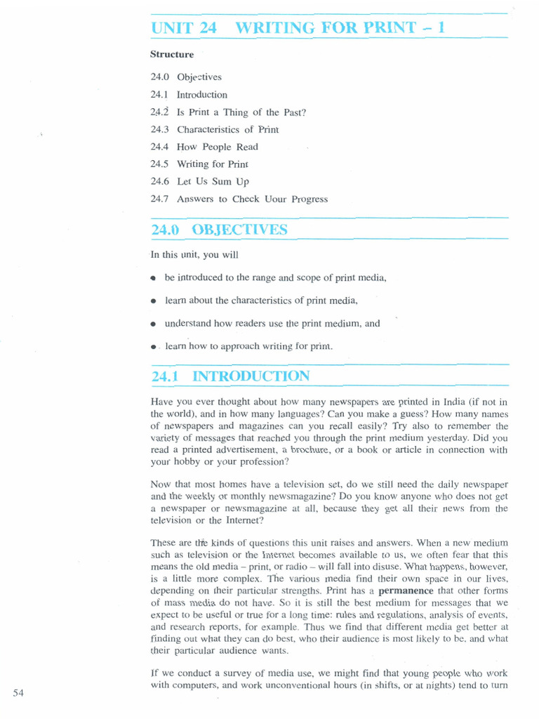 Writing For Print | PDF