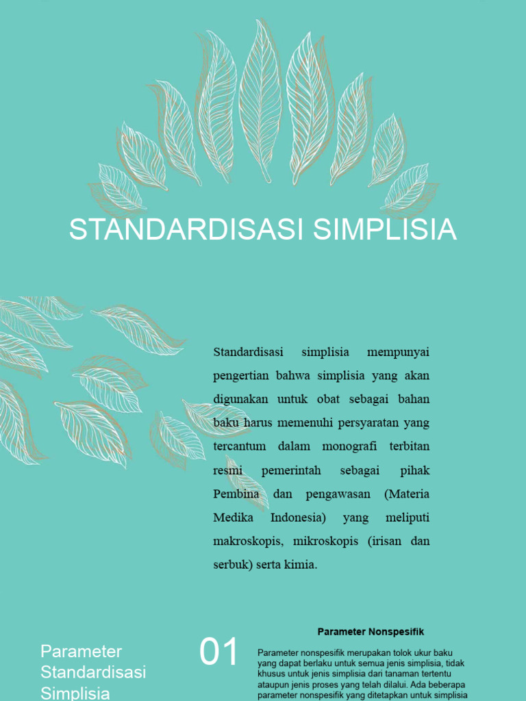 Standardisasi Simplisia | PDF